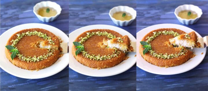 Vegan Kunafa (Knafeh) | Shredded Phyllo and Sweet Cheese Dessert - Zen ...