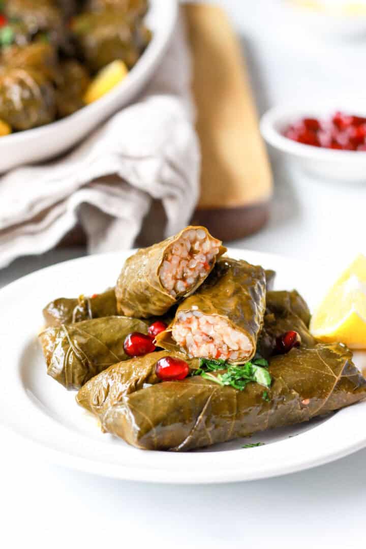 Authentic Yalanji Dolma (Vegan Stuffed Grape Leaves)